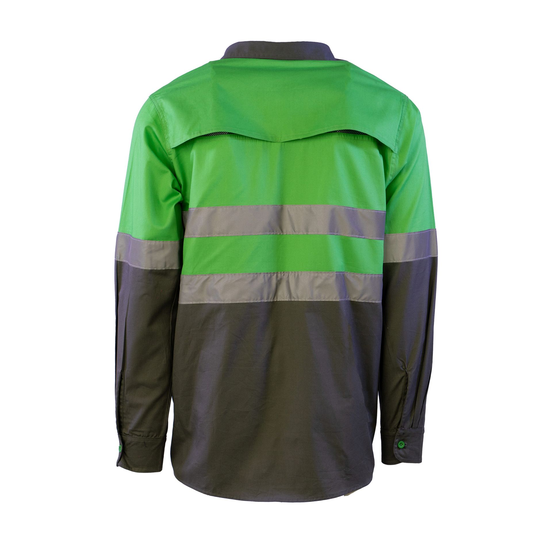 Titan Premium Green/Grey 2tone Reflective Shirt | FTS Safety