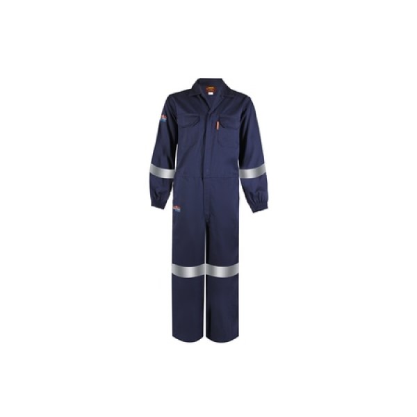 Endurance Navy Blue D59 Flame/Acid Boilersuit (with Reflective) from ...