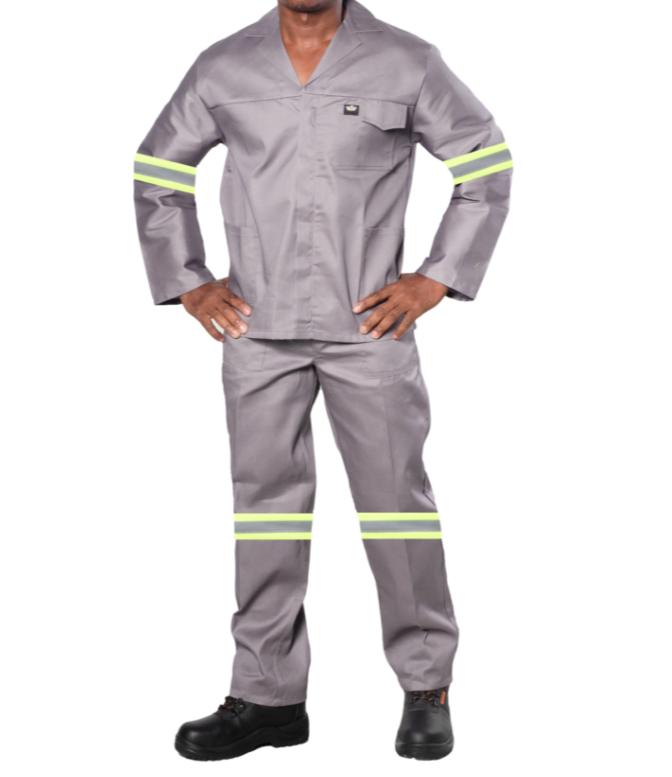 Vulcan Standard Budget Conti Suit (80/20) with Tape - Grey | FTS Safety