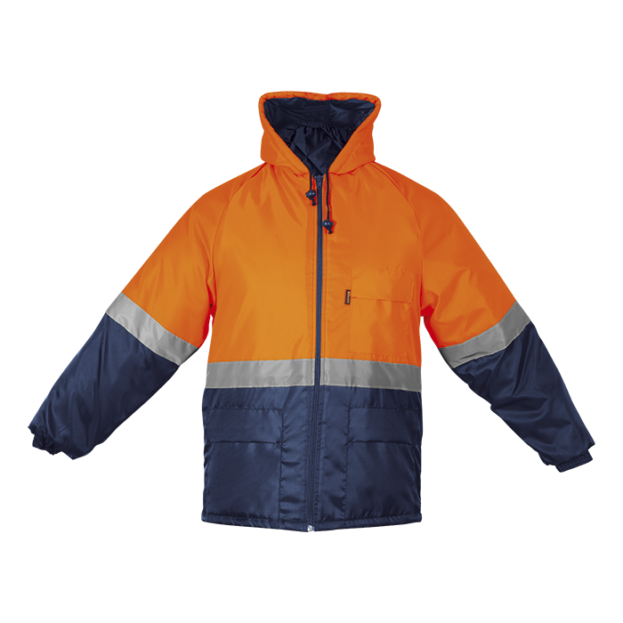 Barron Two Tone Ground Zero Jacket Navy/Orange | FTS Safety