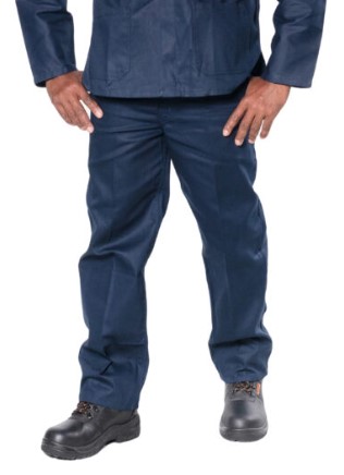 Vulcan Premium 65/35 Navy Trouser - 240gsm-No Tape | FTS Safety